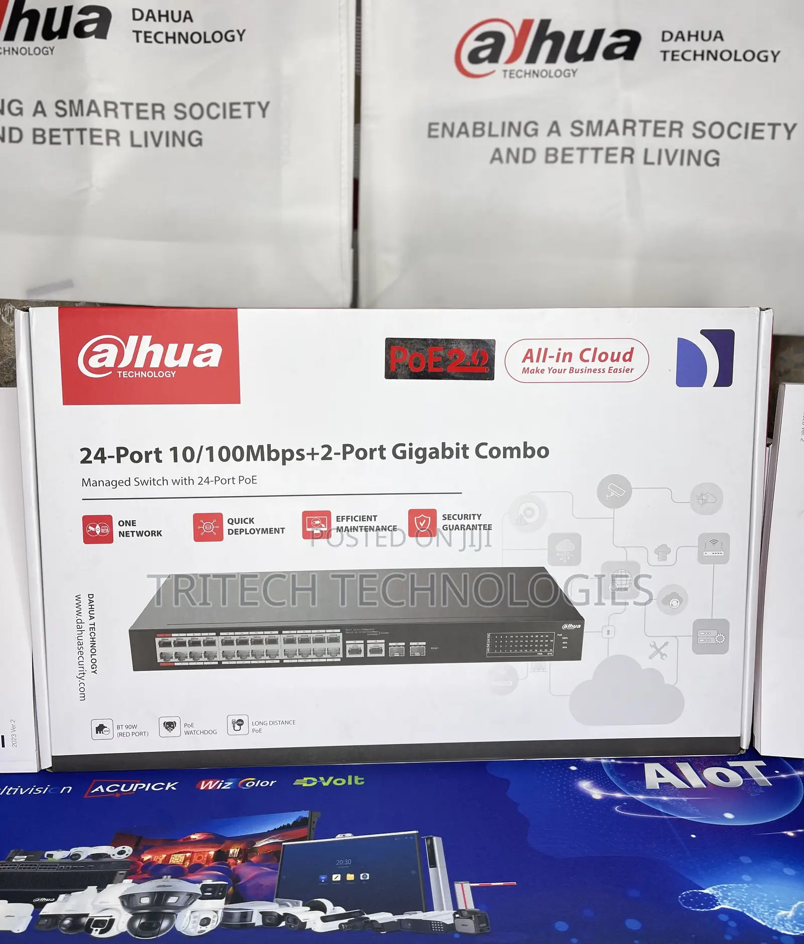 Dahua 24port Poe Cloud Managed Switch DH-CS4226-24ET-375 in Lapaz - Networking Products, Tritech ...