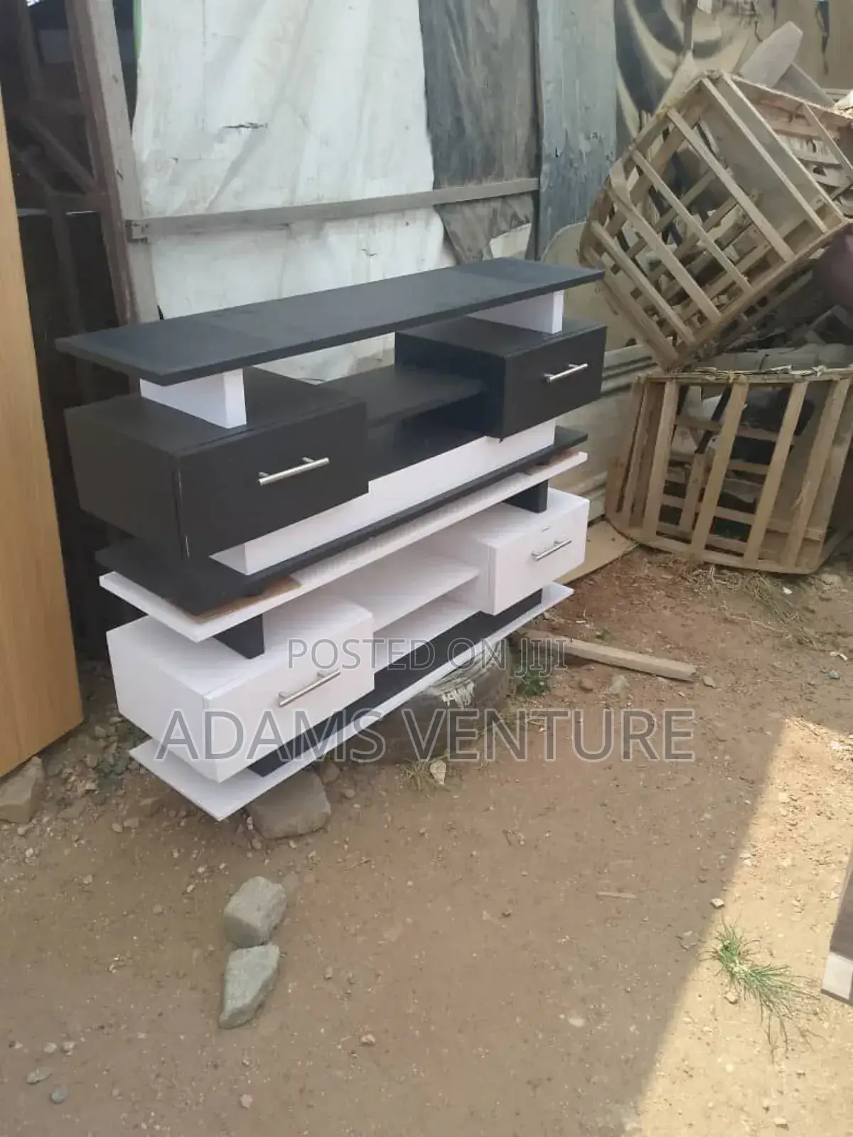 Wooden Black and White Television Stand at a Cool Price in Abokobi ...