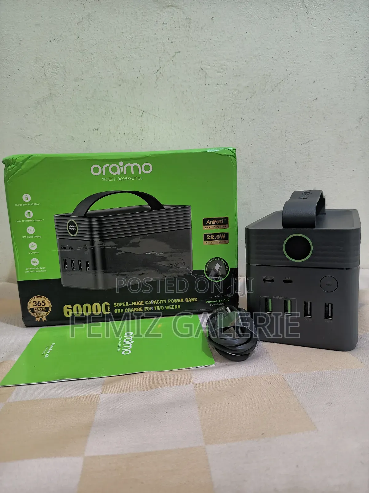 Oraimo Powerbox 600 60000mah 22.5W Power Bank in Cape Coast ...