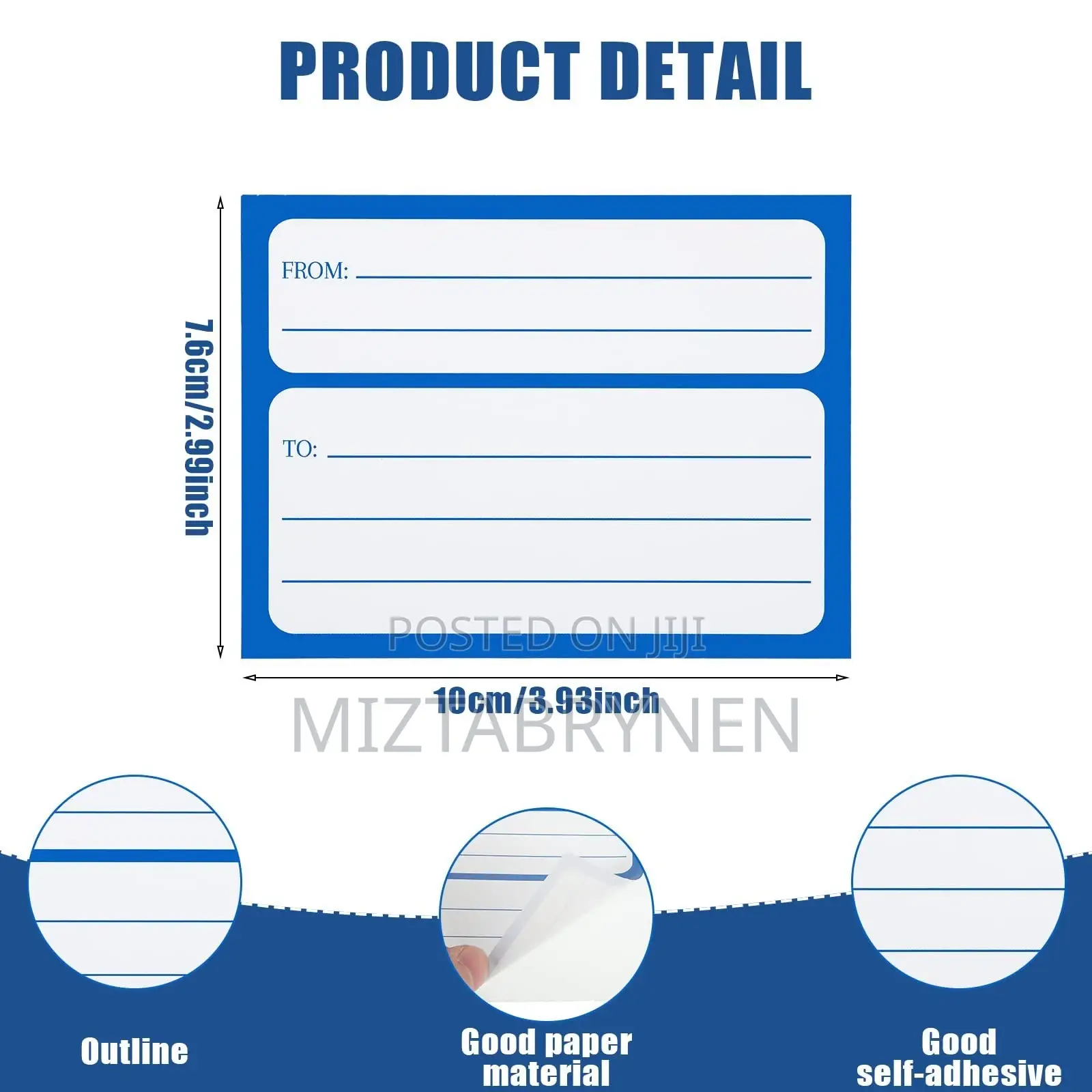 Blue Self-Adhesive Package Delivery Stickers in Accra Metropolitan ...