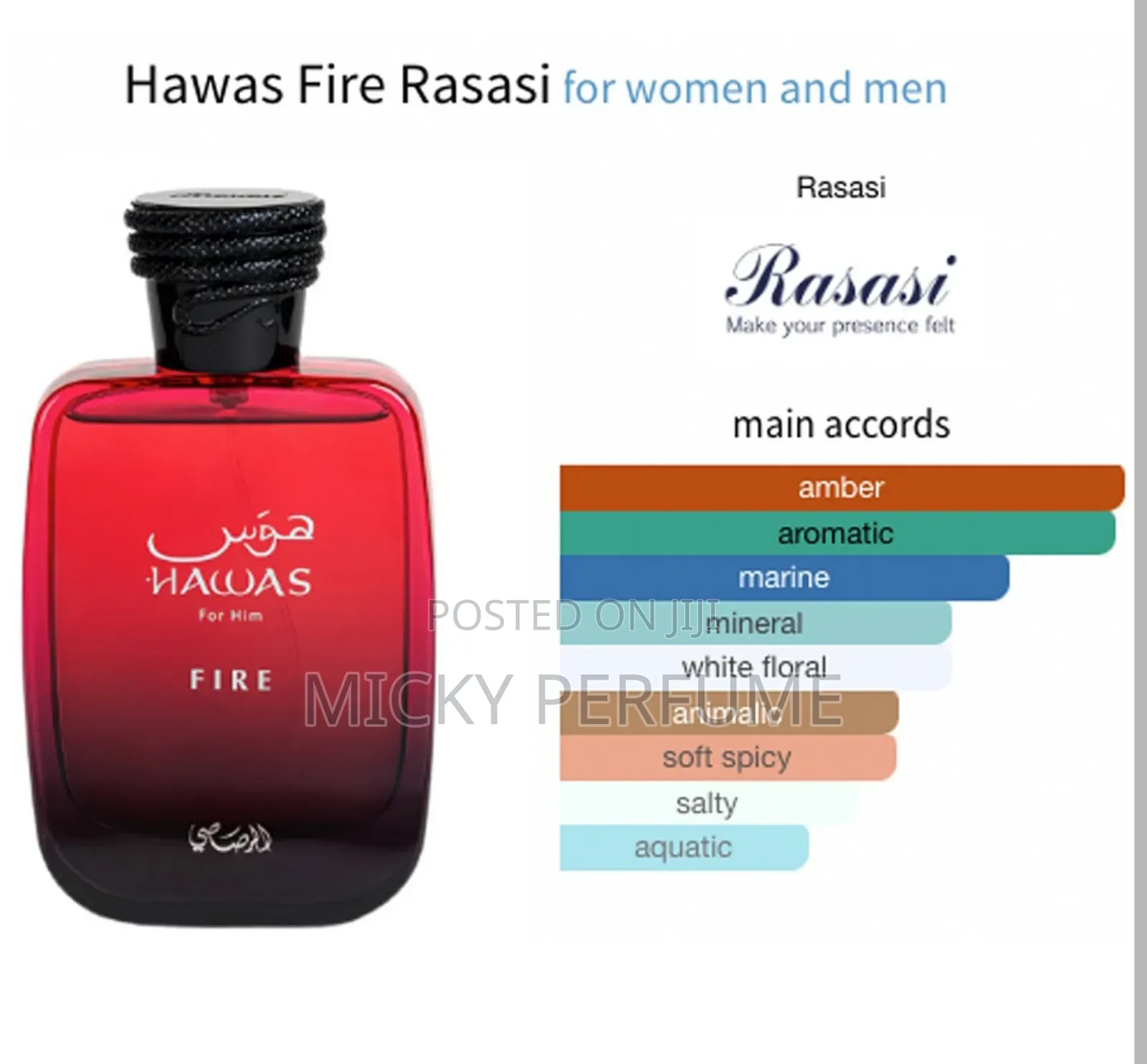 Hawas Fire Perfume in Accra Metropolitan - Fragrances, Micheal Danquah ...