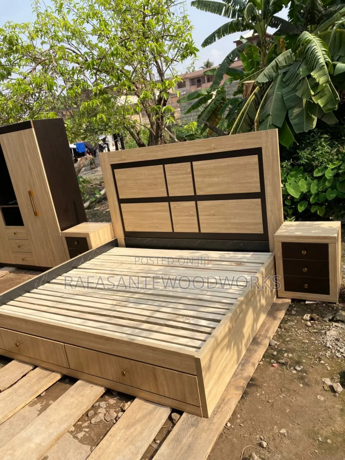 Raf Wardrobes and Bed Frame With Laminated Plywood or MDF in Madina ...