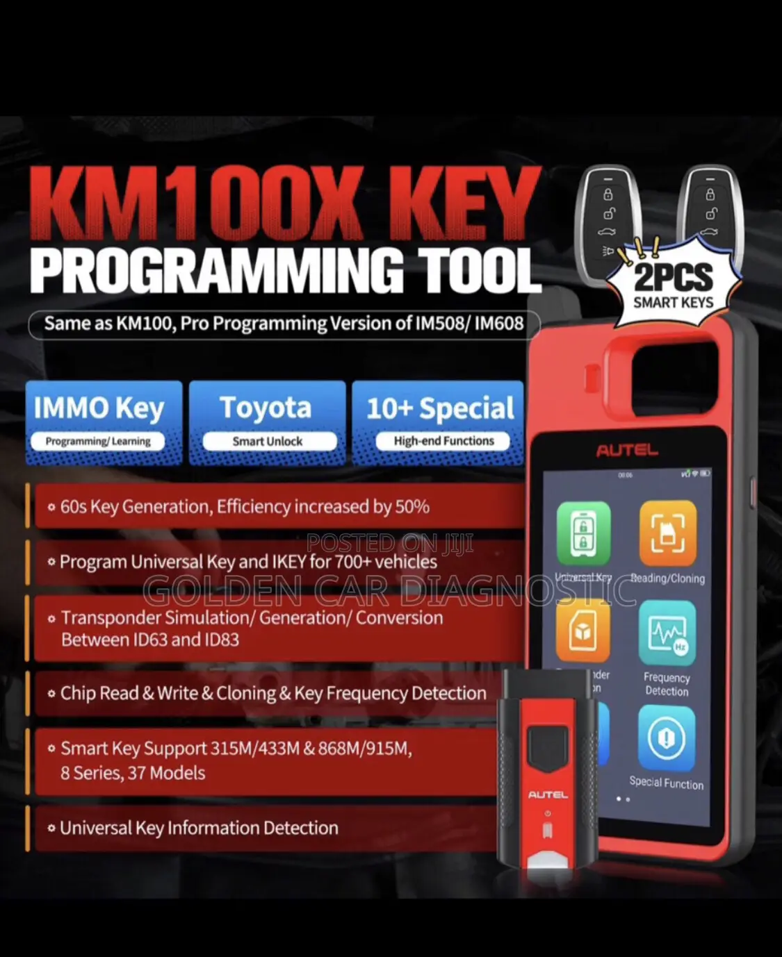 Autel Maxiim Km100x Obd2 Key Programmer Tool in East Legon - Vehicle ...