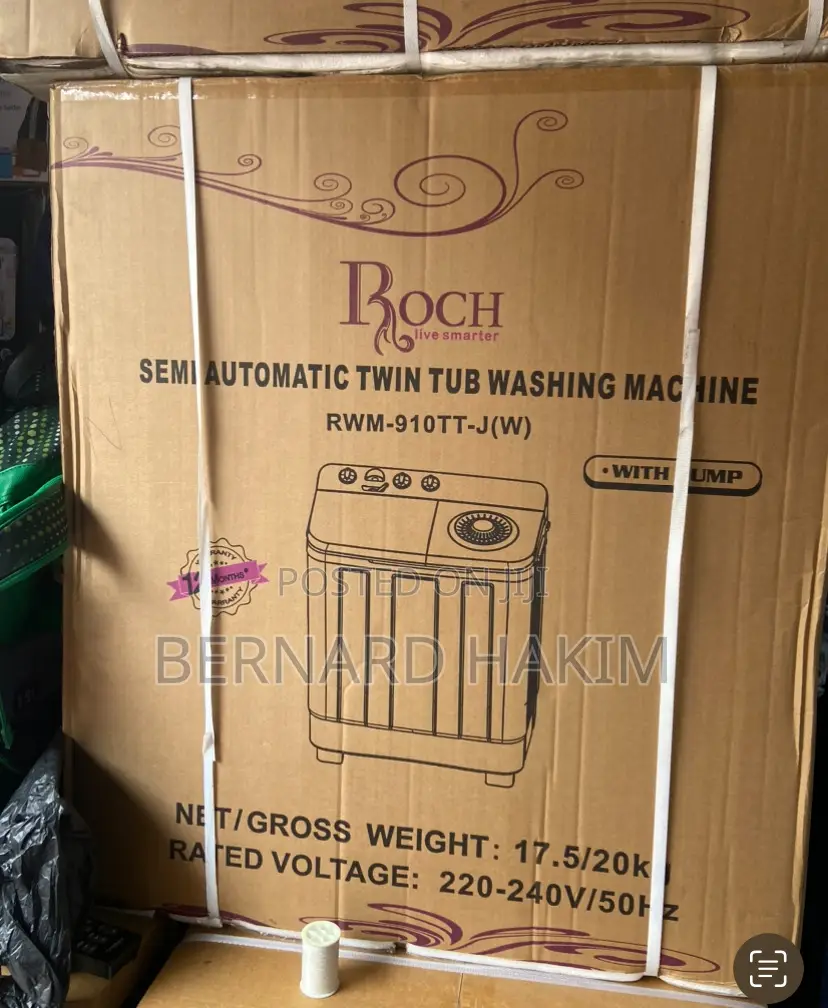 Roch Washing Machine 9kg Semiautomatic in Accra Metropolitan - Home ...