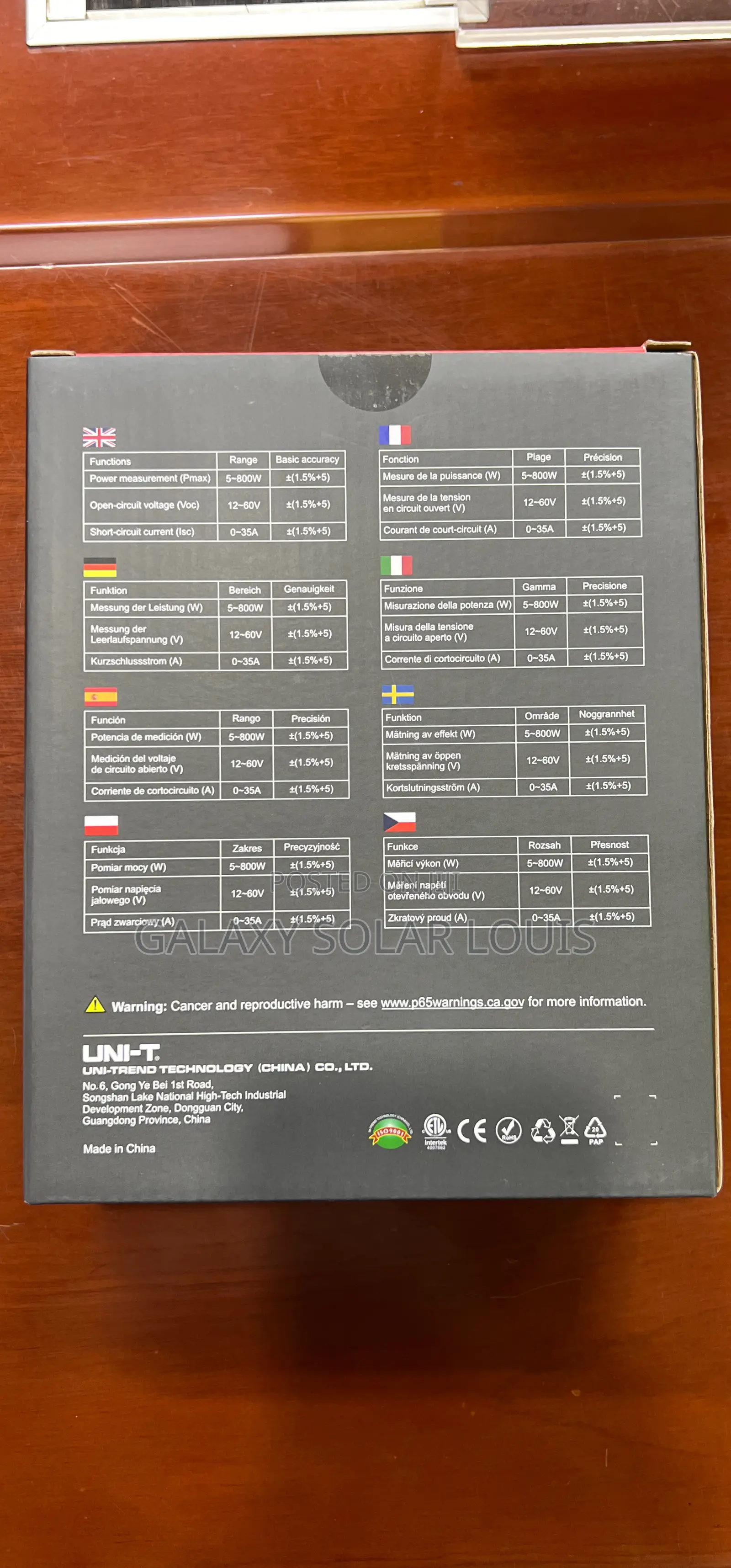 Unit Fake Solar Panel Killer in Lapaz - Electrical Equipment, Galaxy ...