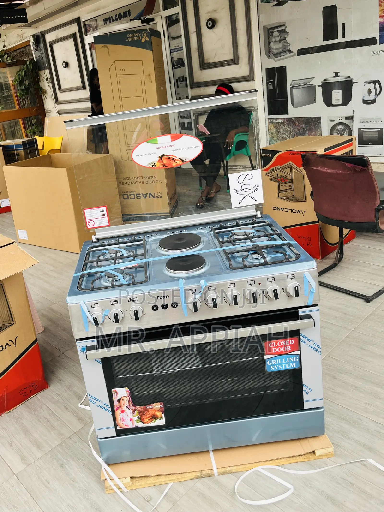 Free Standing Ferre 60x90 4 Gas + 2 Electric Turkish Cooker in Adabraka ...