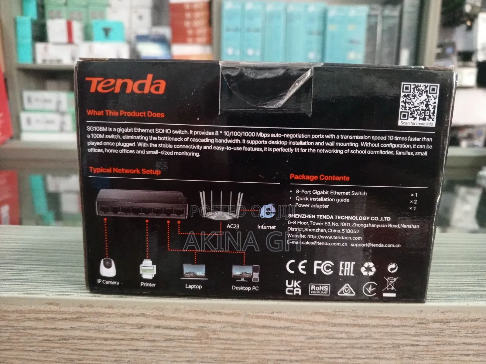 Tenda 8 Port Gigabit Ethernet Switch in Darkuman - Networking Products ...