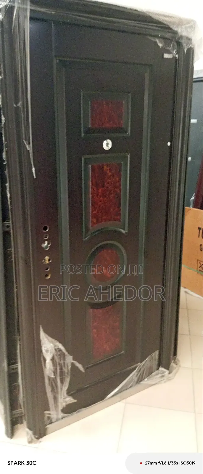 Sad Red Design External Door and Accessories Single in Achimota - Doors ...