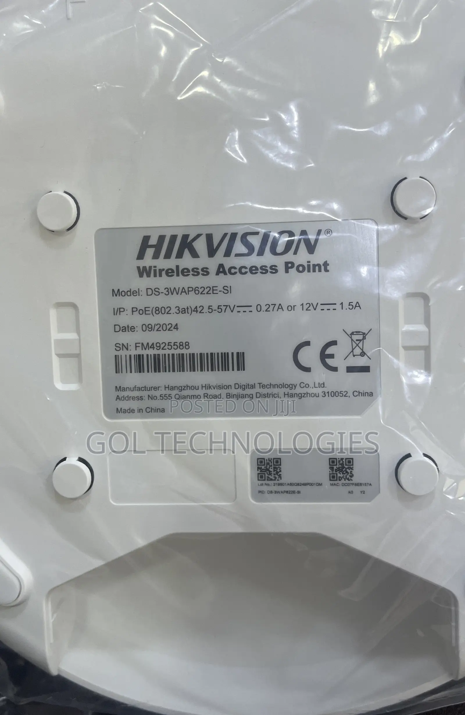 Hikvision Wireless Access Point U6 or Wifi 6 Ds-3wap622e-Si in Tesano ...