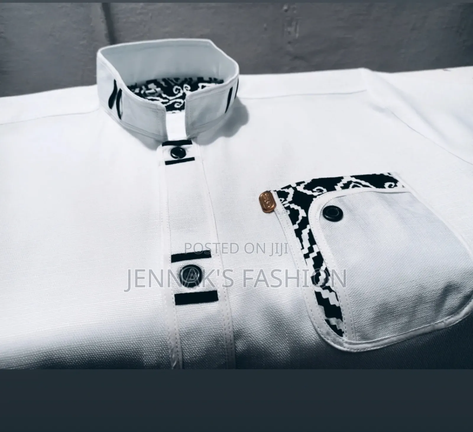 Men's White Black Chinese Neck in Accra Metropolitan - Clothing ...