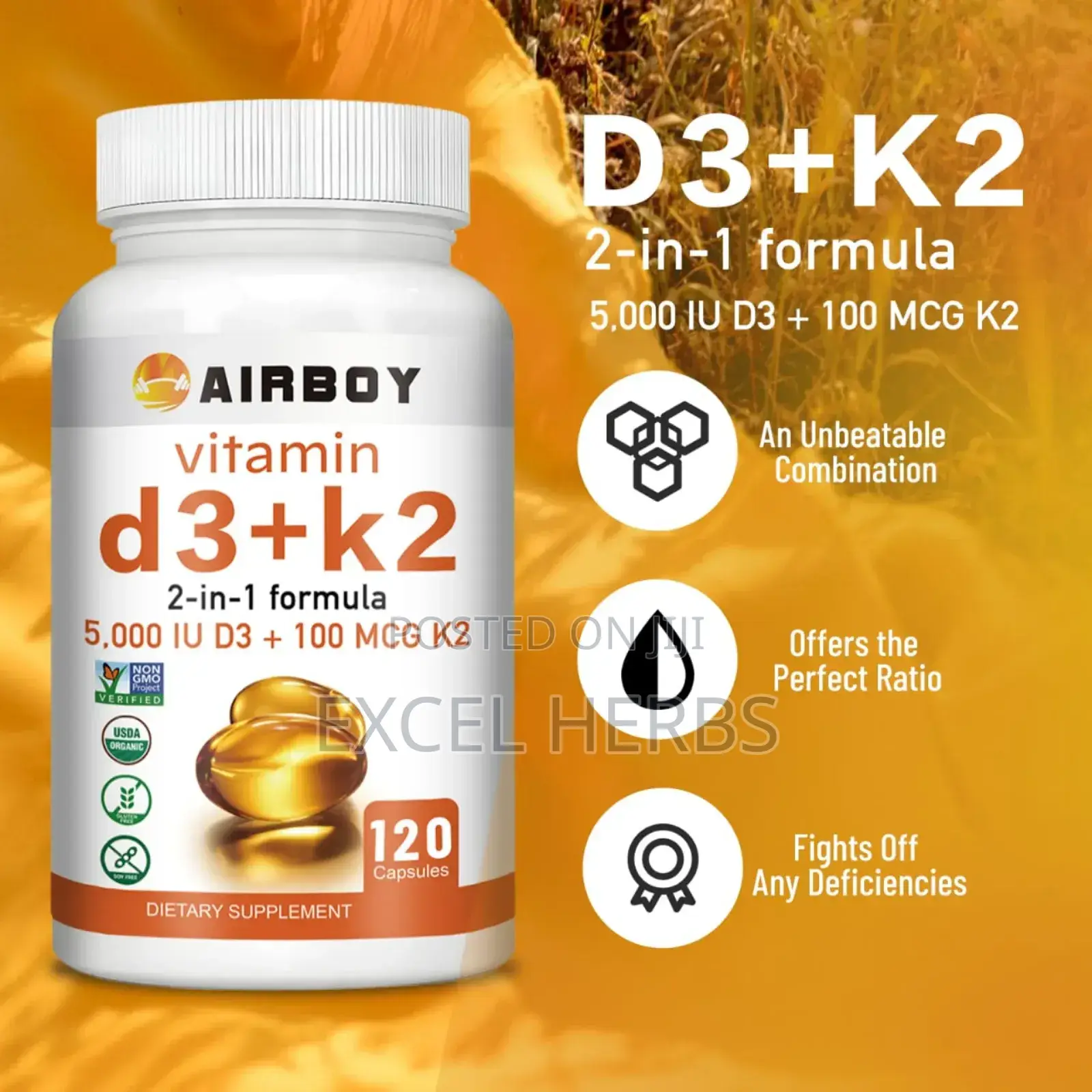 Airboy Vitamin D3 and 2 in 1 Fromula in Accra Metropolitan - Vitamins ...