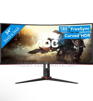 34” Aoc 3440x1440 QHD Curved Ultra Wide Gaming Monitor in Kasoa ...