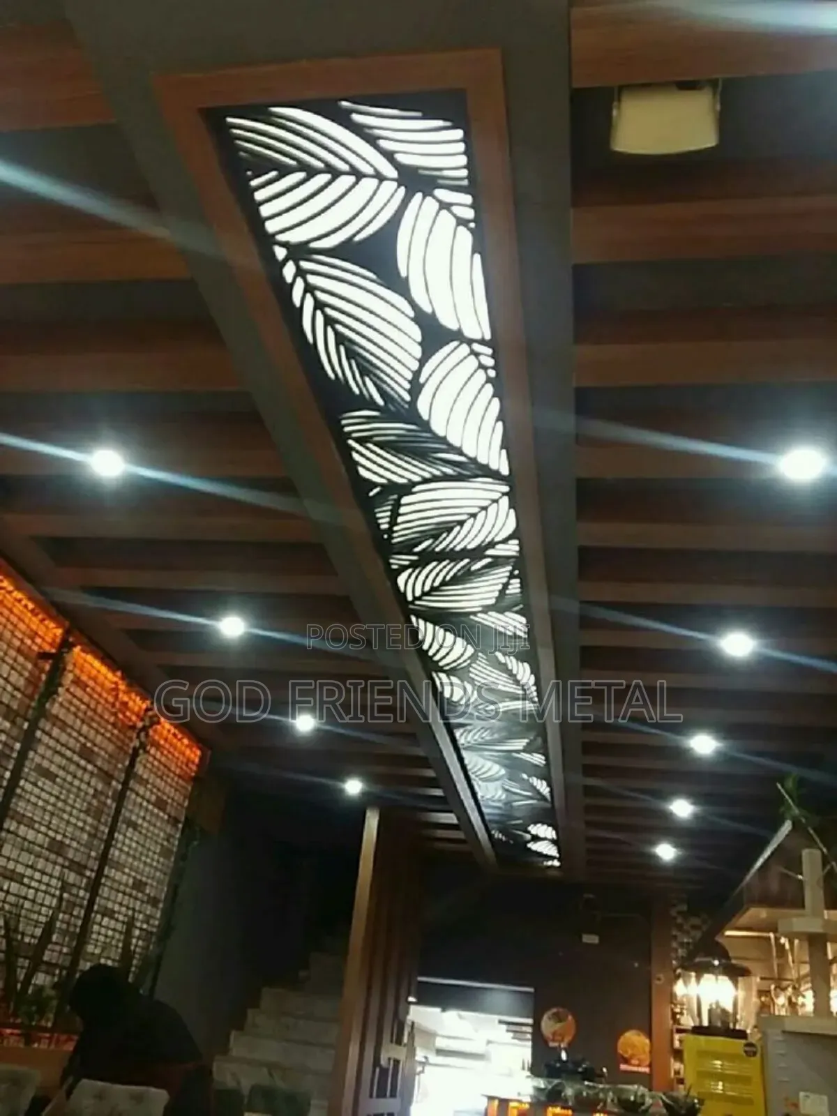 Thick Galvanised Metal CNC Laser Design Ceiling Inside Pop in Kumasi ...