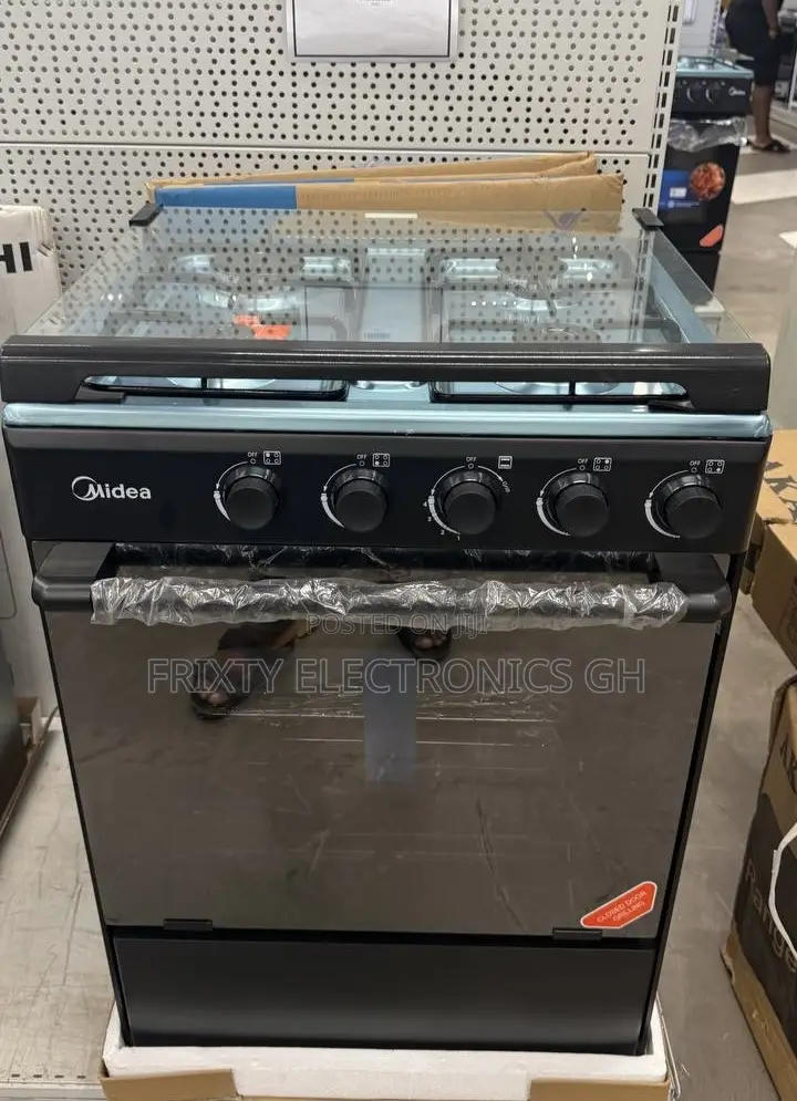 Latest ^ Black Midea 4 Bur We _Gas Cooker /Oven Grill 60x60 in Accra ...