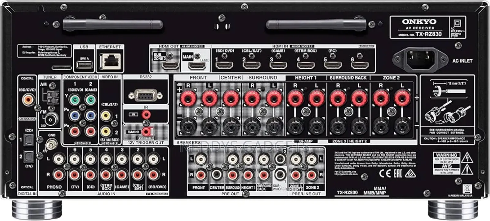 Onkyo Tx-Rz830 Standard 9.2 Channel Network a/v Receiver in Accra ...