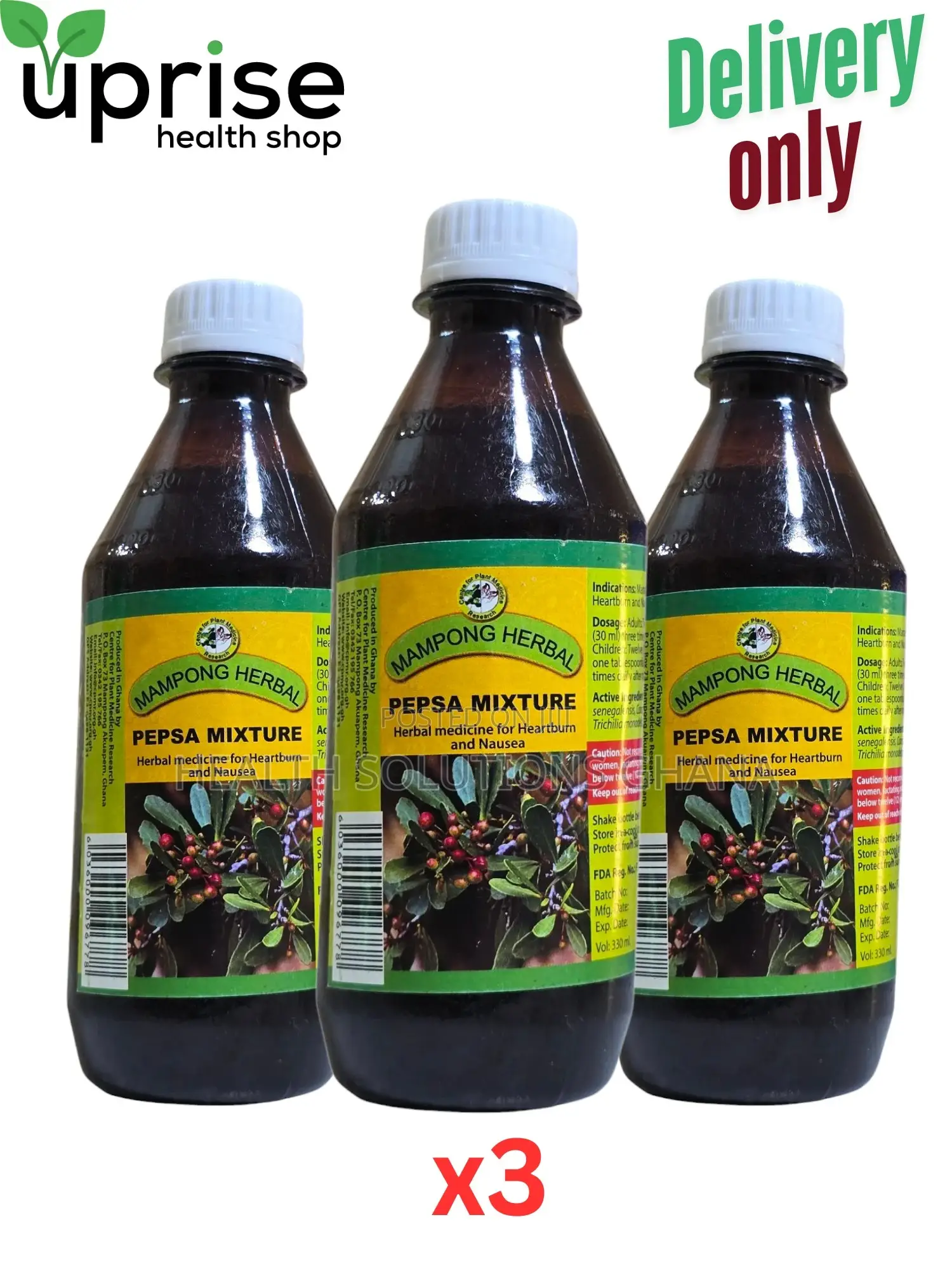 Mampong Herbal Pepsa Mixture – 330ml (Pay After Delivery) in Accra ...