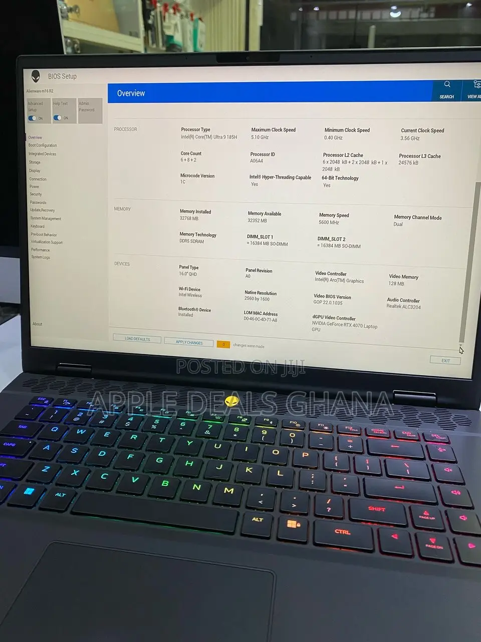 Laptop Dell Alienware M16 R2 32GB Intel Core Ultra 9 SSD 1T in Lapaz ...