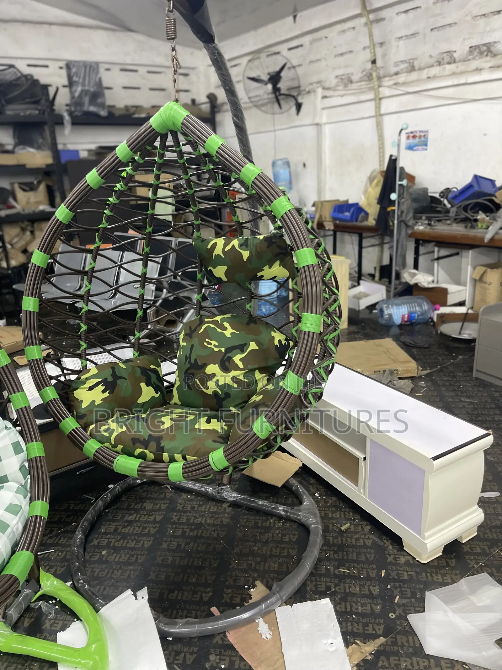 Thicken Rattan Swing Chair in Tema Metropolitan - Furniture, Bright ...