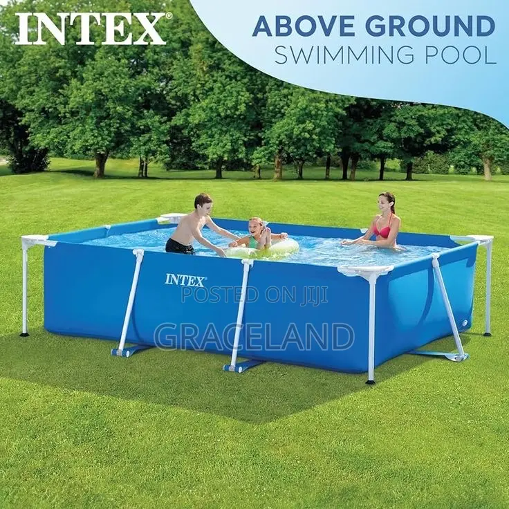 Intex Metal Frame Swimming Pool Adults 2.6m X 1.6m X 65 Cm for sale ...