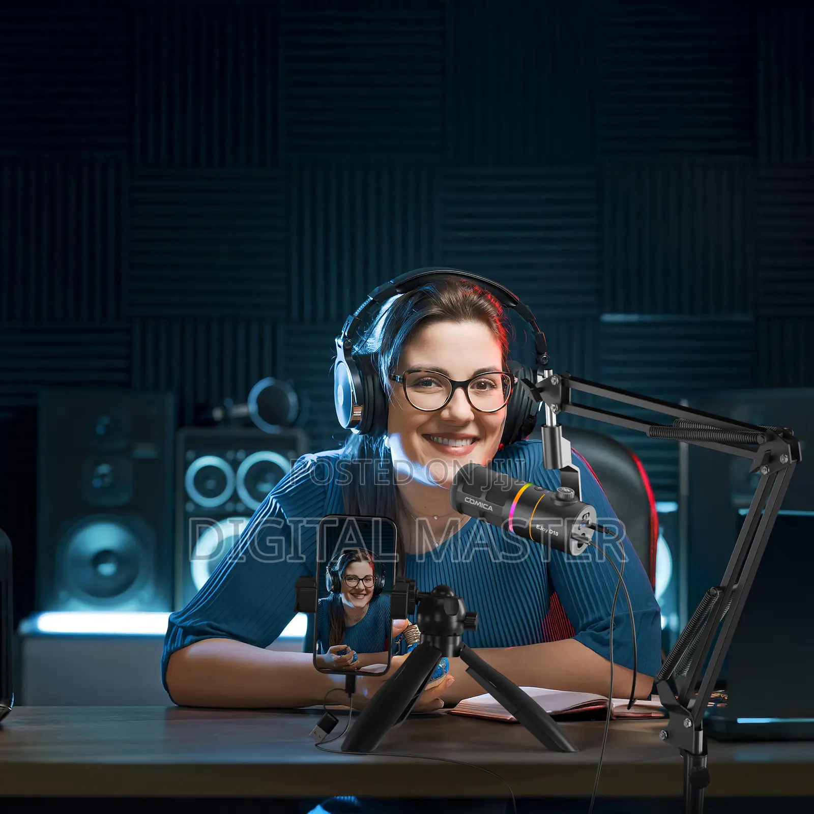 Comica Ejoy D10 Pro RGB Cardioid Dynamic Wireless Microphone in Accra ...