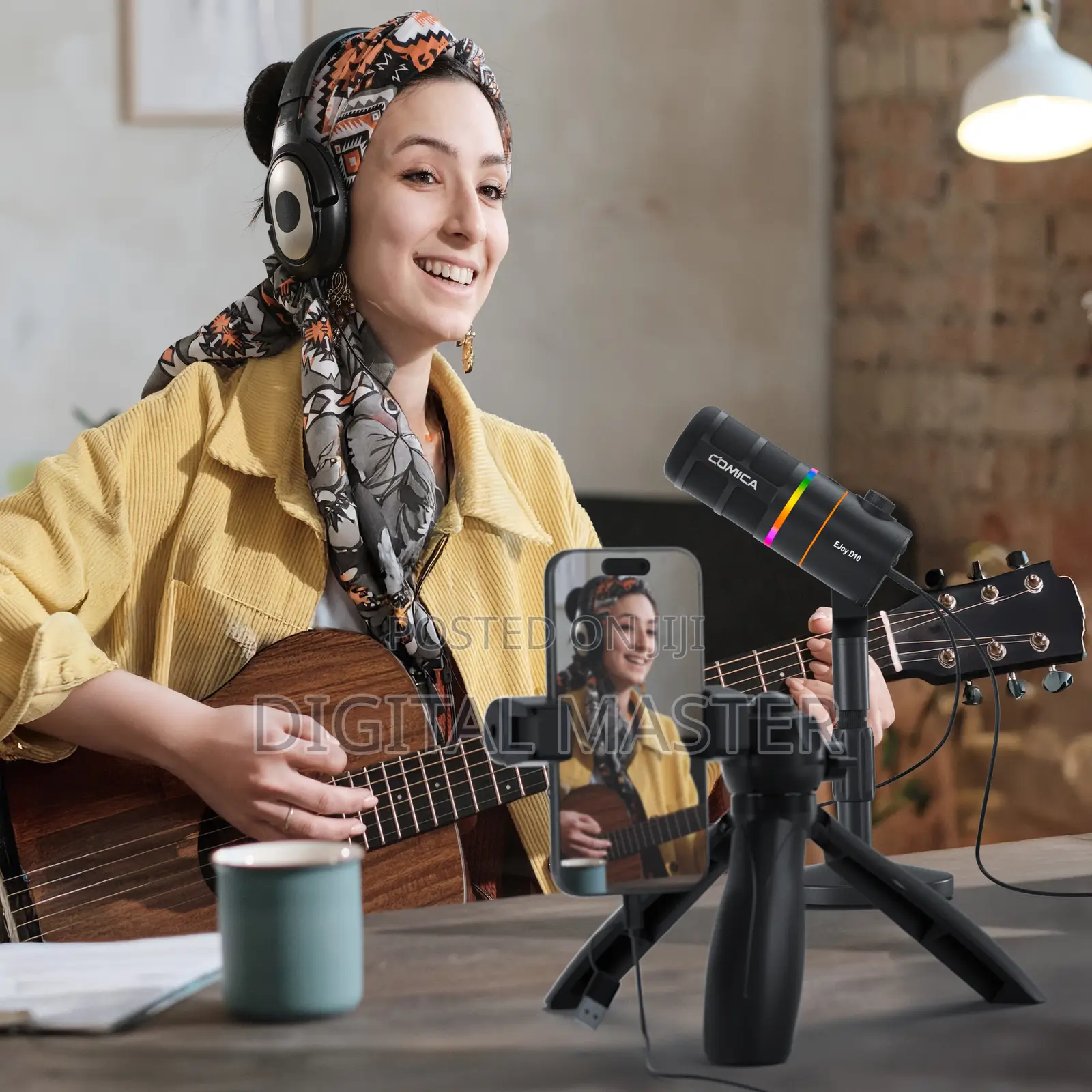 Comica Ejoy D10 Pro RGB Cardioid Dynamic Wireless Microphone in Accra ...