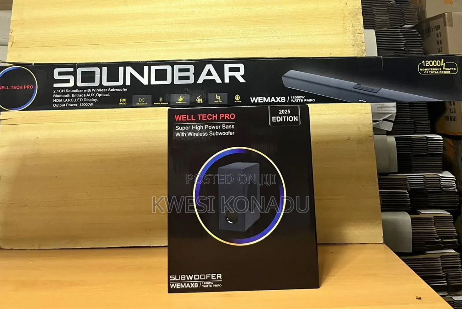 Tv Enhancement Well Tech 12000 Watts Wireless Soundbar in Achimota ...