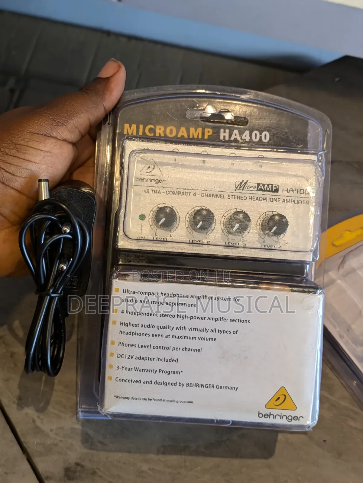 Behringer Ha400 Compact 4-Channel Headphone Amplifier in Accra ...