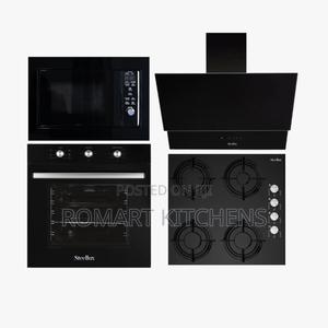 Turkish 4 Burner 60cm Glass Set. Oven, Cooker, Extractor, Microwave for ...