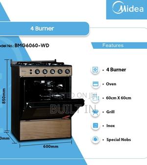 Zealous- Midea 4 Burner Gas Cooker - Grill Bmg6060-Wd in Accra Metropolitan - Kitchen Appliances ...