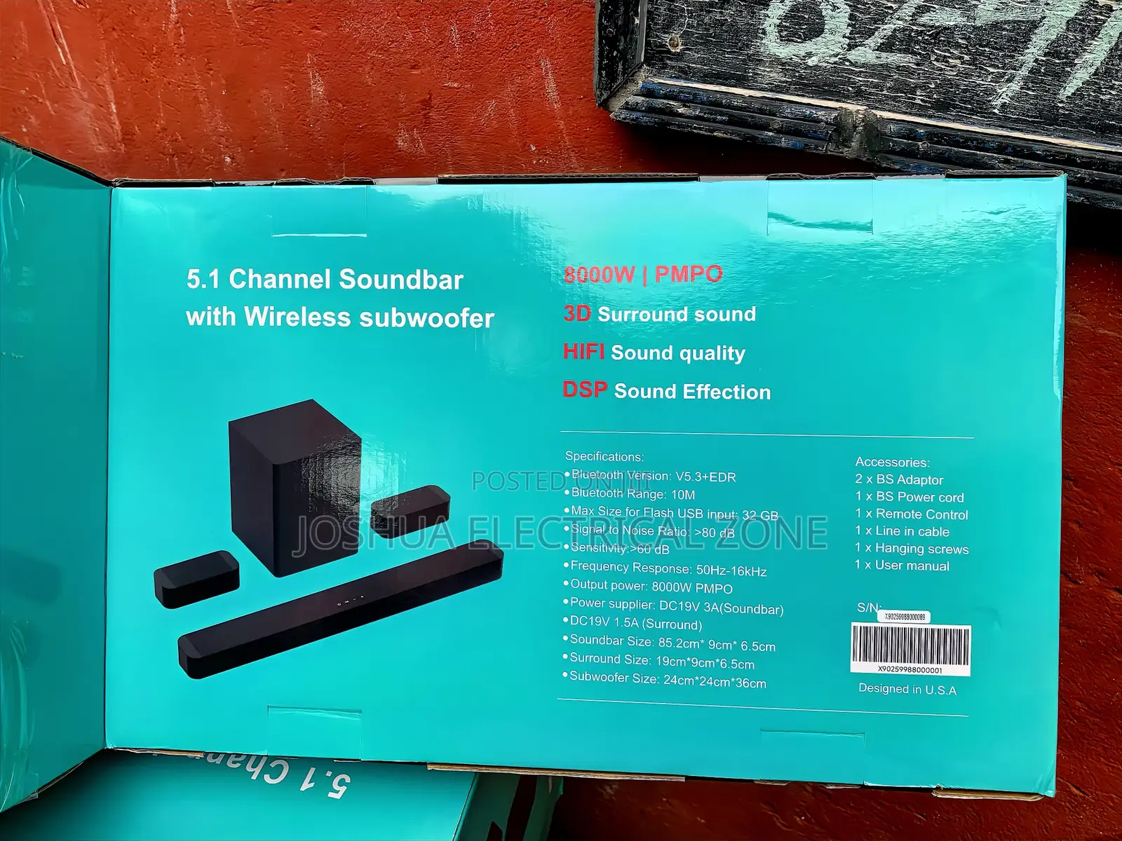 Jvc Soundbar Subwoofer Surround Speakers 8000w Pmpo 3d in Accra ...