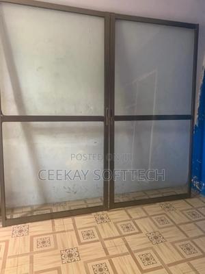 Sliding Double Glass Doors With Frame(Shampain Colour) in Kasoa - Doors ...