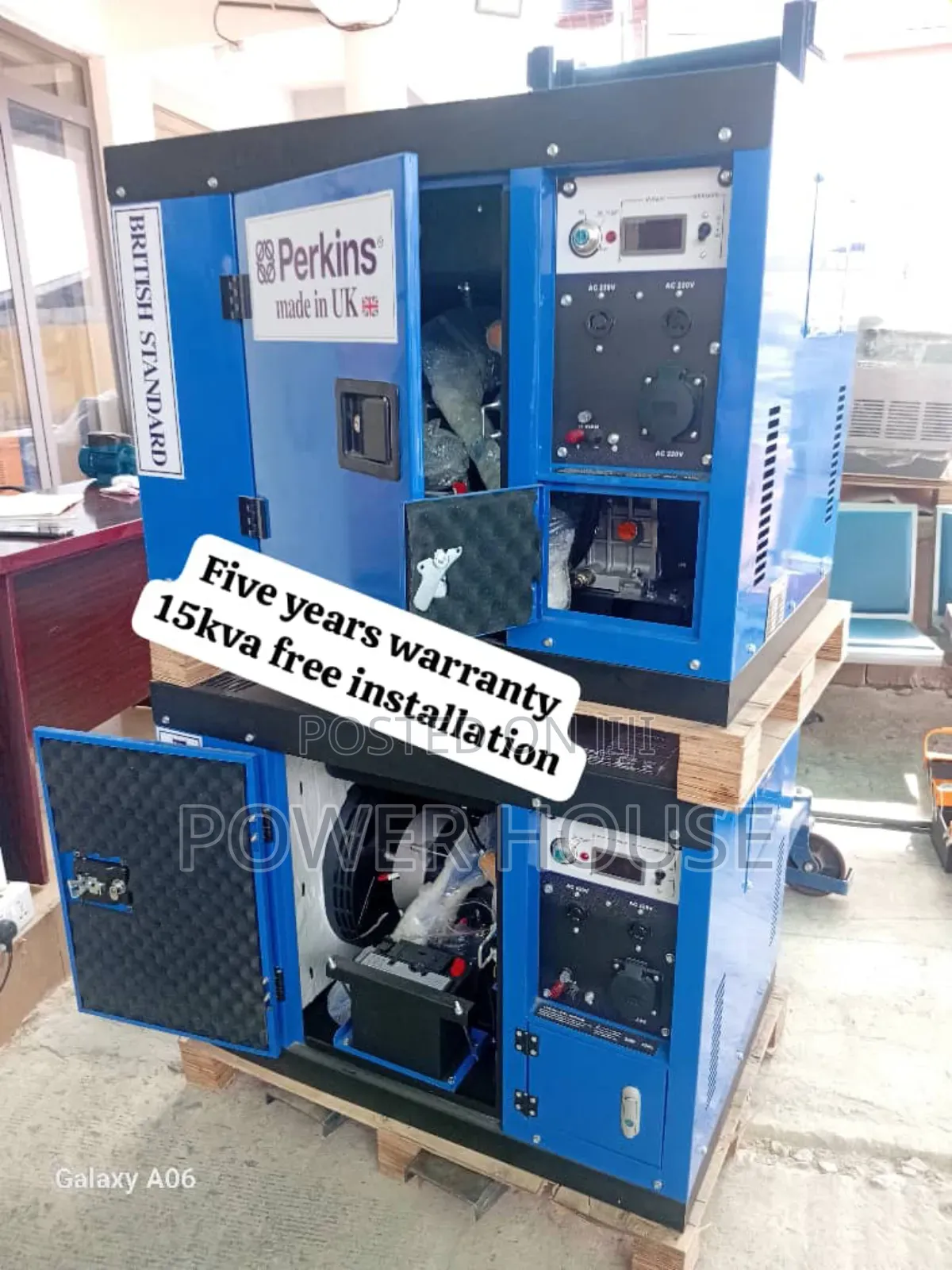 Display Screen 15kva 16500watts Perkins Diesel Generator in Accra ...