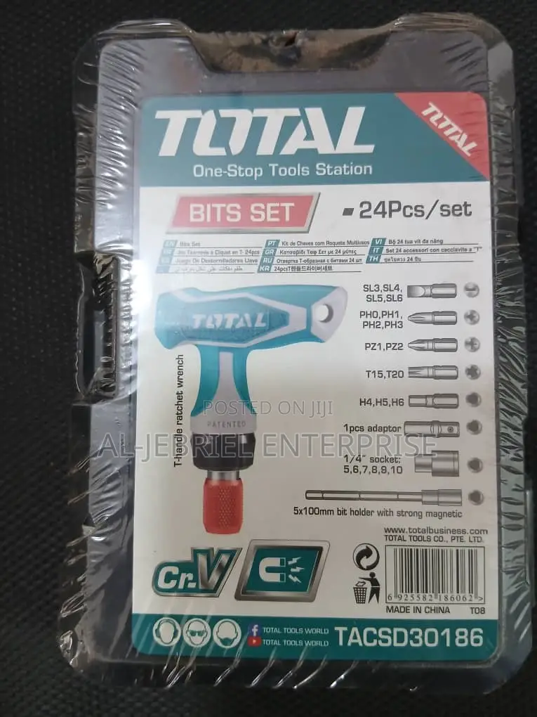 Total T-Handle Rachet Wrench Bits Set in Accra Metropolitan - Hand ...