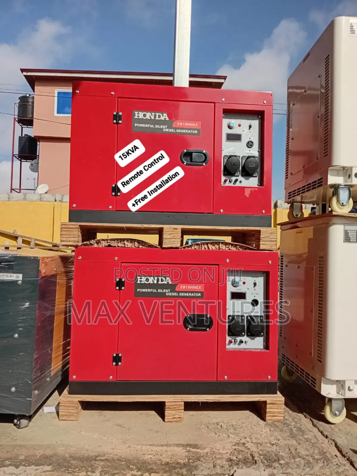 Honda 15kva Diesel Powered Remote Control Generator Masters in Accra ...