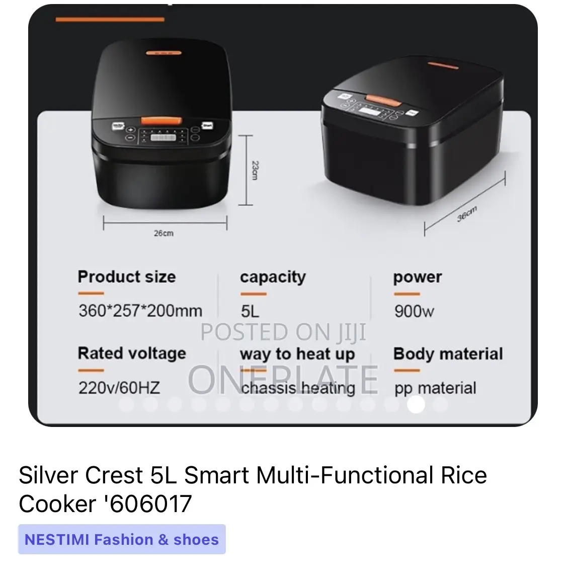 Silver Crest High Performance Electric Rice Cooker in Accra ...