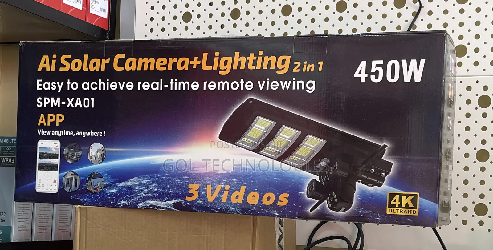 Solar Ai Camera +Lighting 2 in 1 4g Solar Camera 450w in Tesano ...