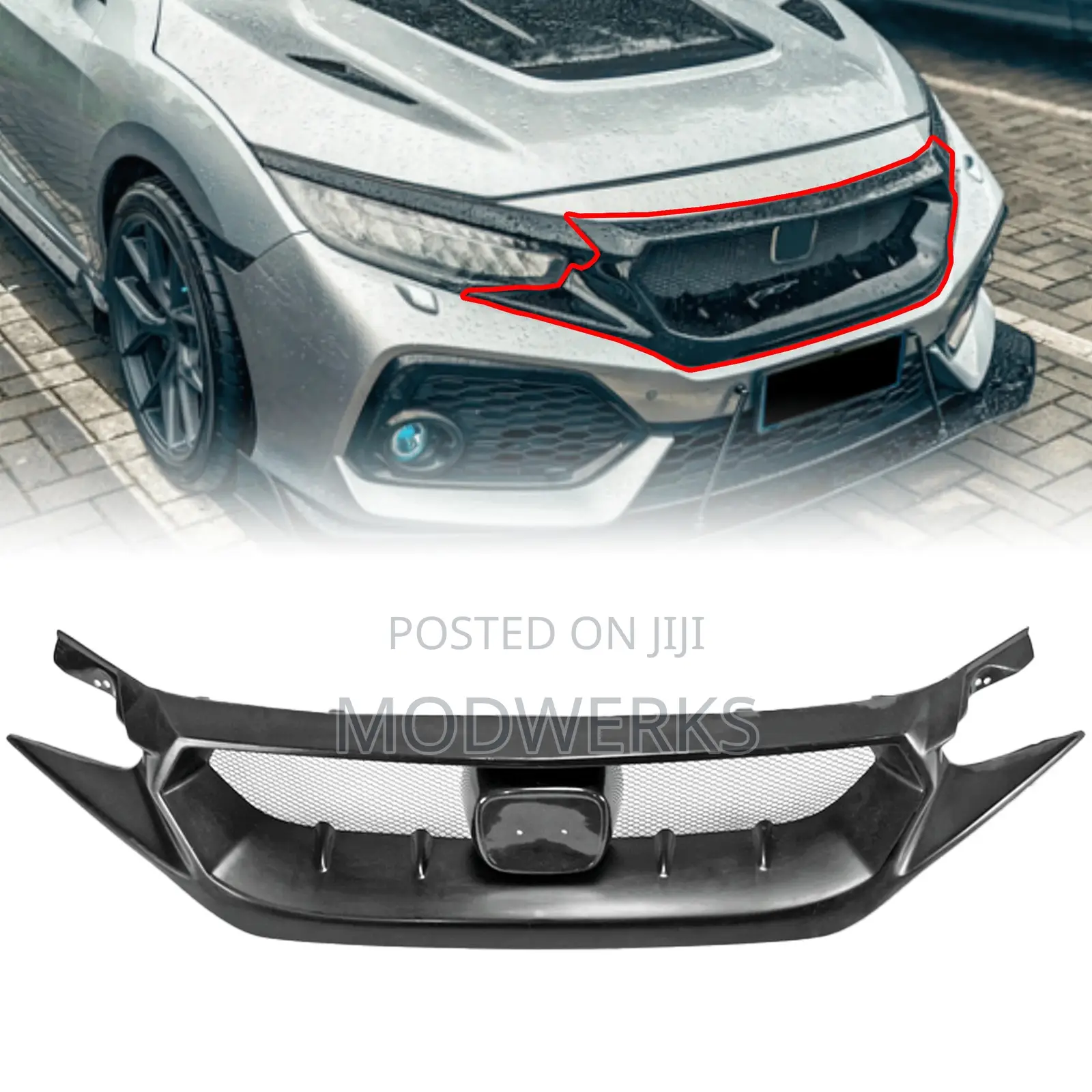 Front Grill for Honda Type R Fk8 Fiber Glass Front Bumper in Asylum ...