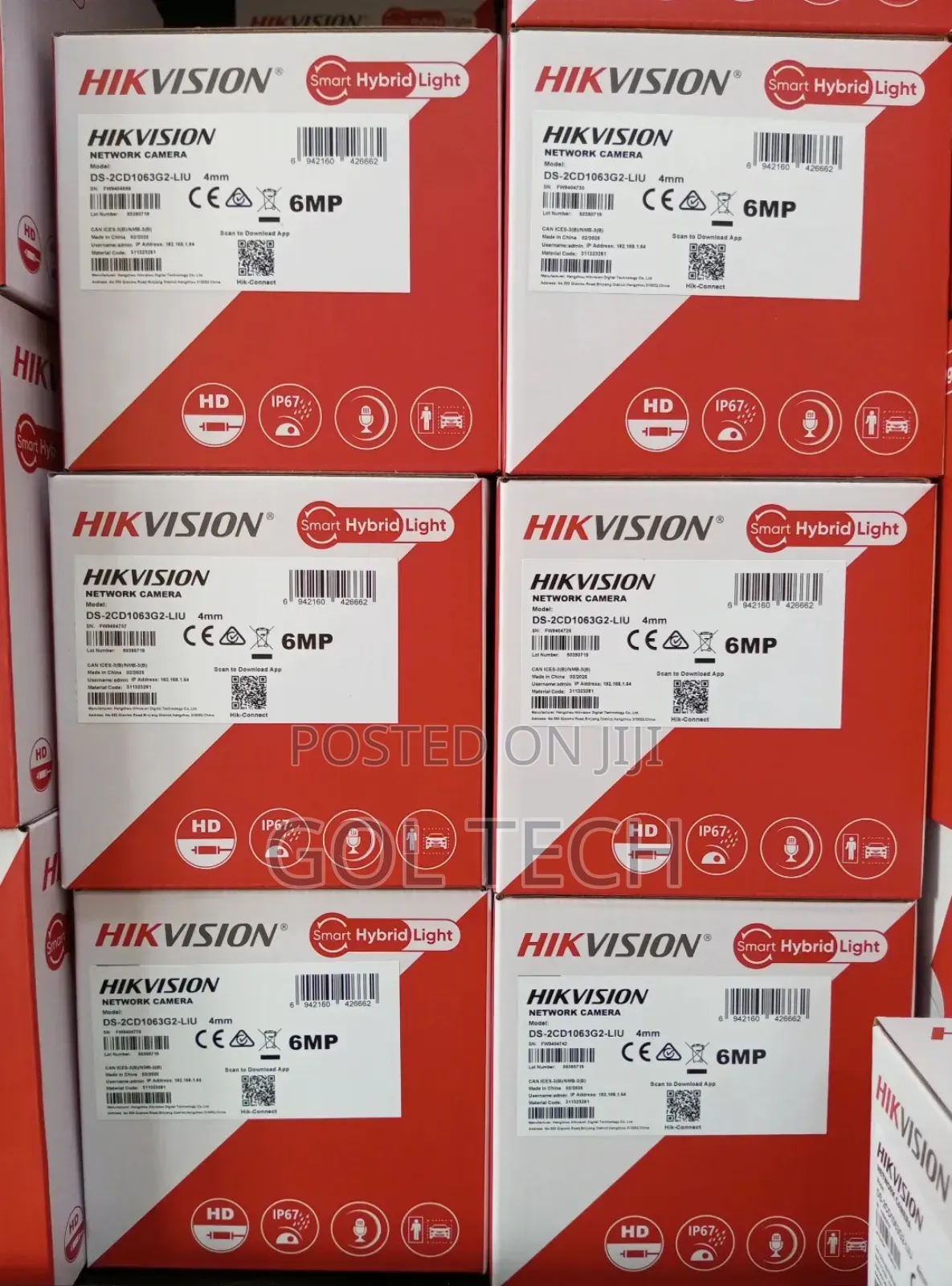 Hikvision 6mp Ip Camera With Audio Ds-2cd1063g2-Liu Bullet in Kasoa - Security & Surveillance ...