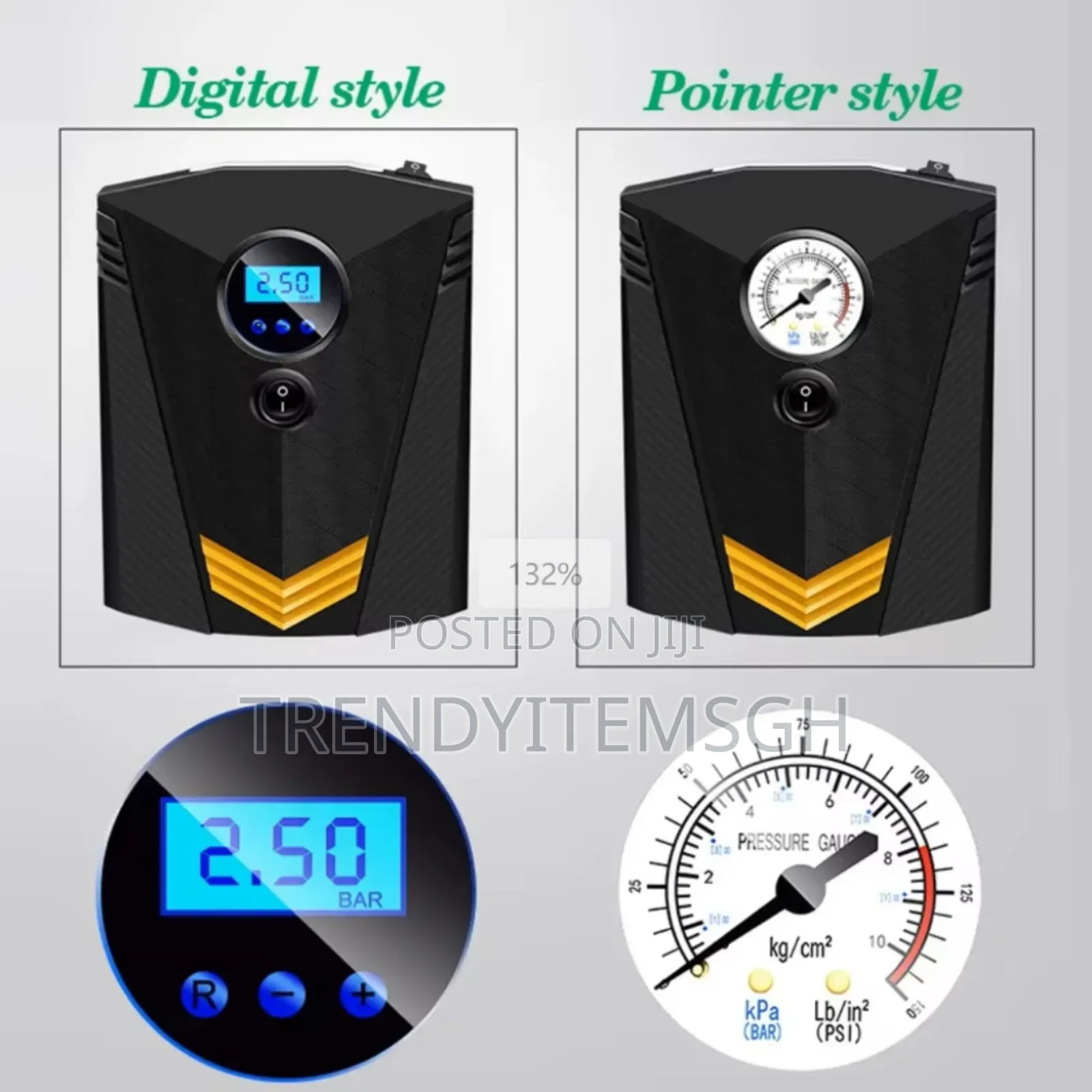 Multifunctional Air Compressor Portable Tyre Inflator Pump in Accra ...