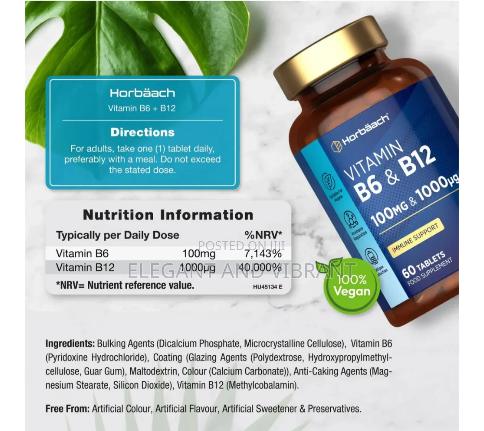 Vitamin B6 and B12 Complex in Kasoa - Vitamins & Supplements, Nana Anima | Jiji.com.gh