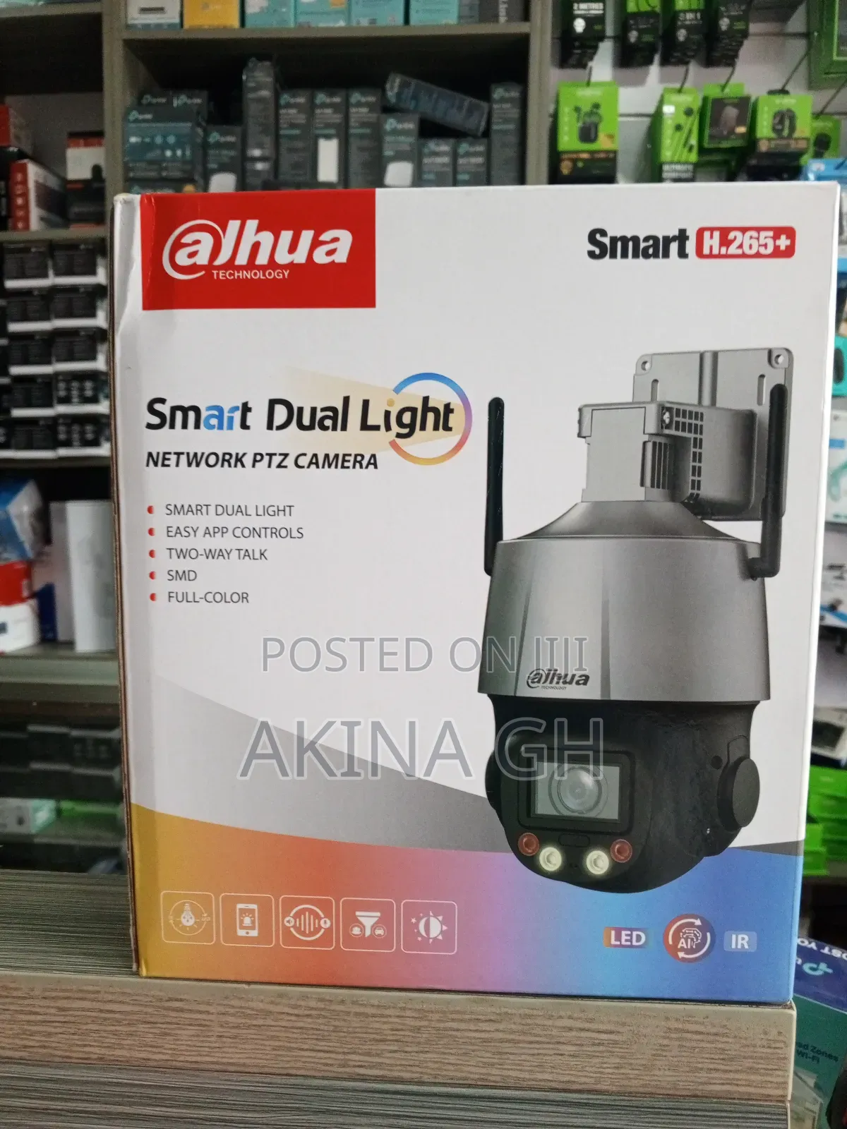 Dahua Network PTZ 5x Zoom Wifi Camera 4mp Dh-Sd3c405db-Gny-Aw-Pv in ...