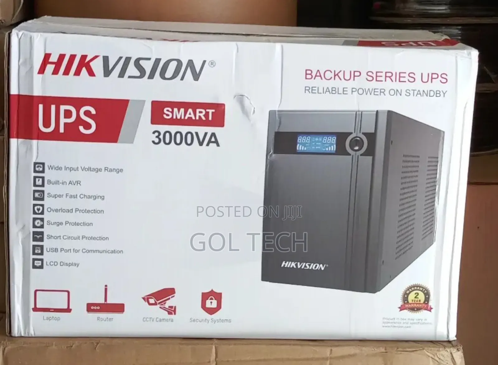 Hikvision Ups 3000va (3kva) Backup Smart Ups With Avr in Kasoa - Computer Hardware, Gol Tech ...