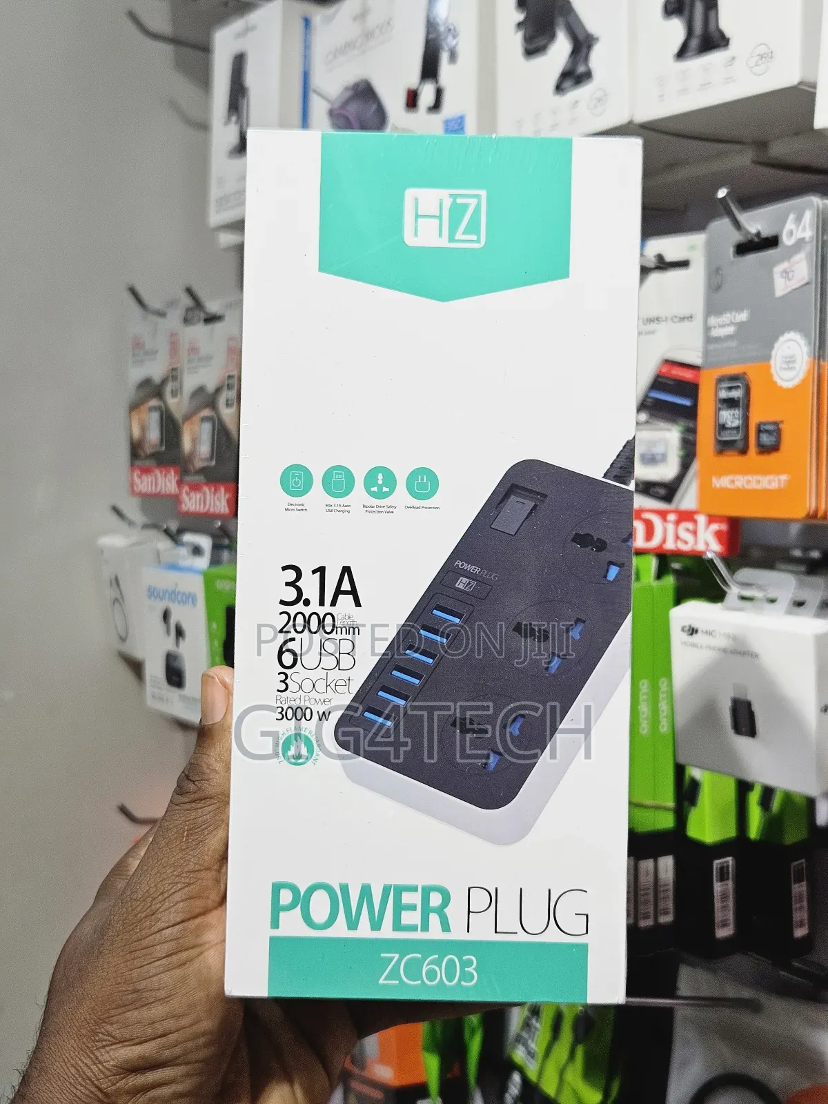 9 In1 Electronic Extension Pocket Socket 3000w Universal in Kokomlemle ...