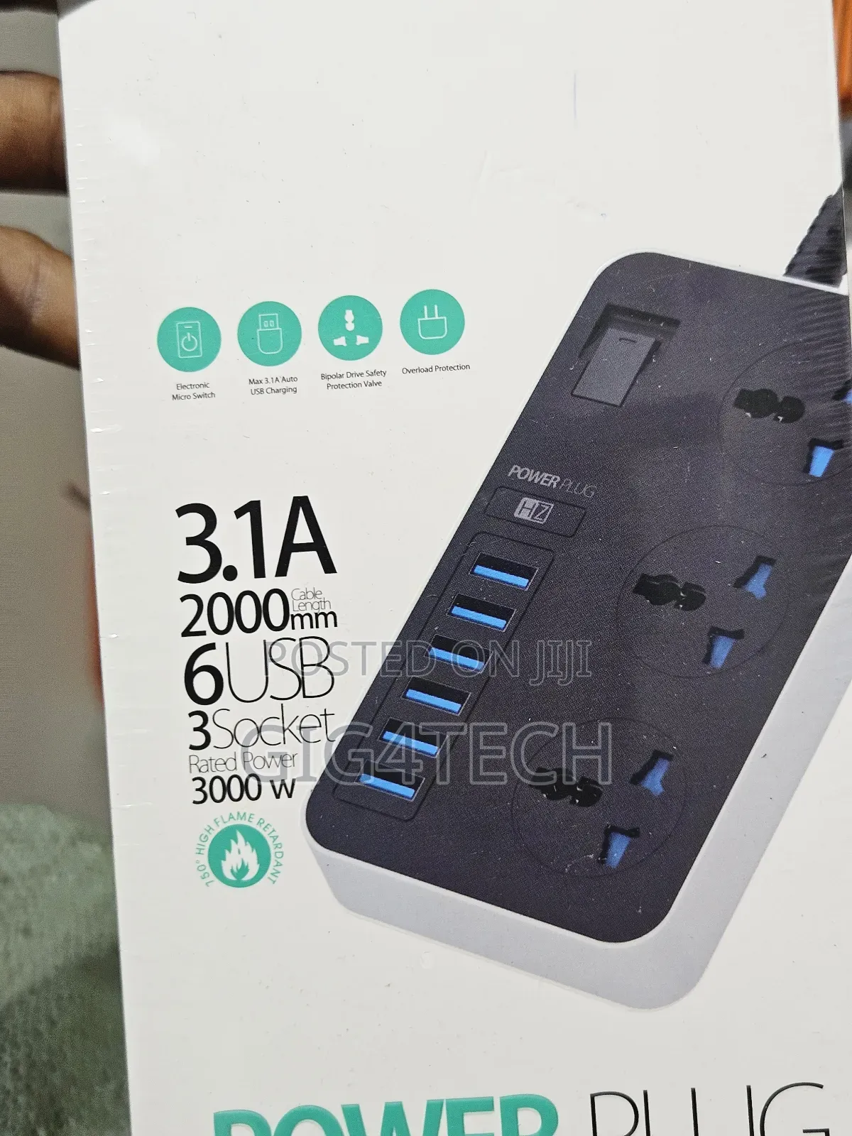 9 In1 Electronic Extension Pocket Socket 3000w Universal in Kokomlemle ...