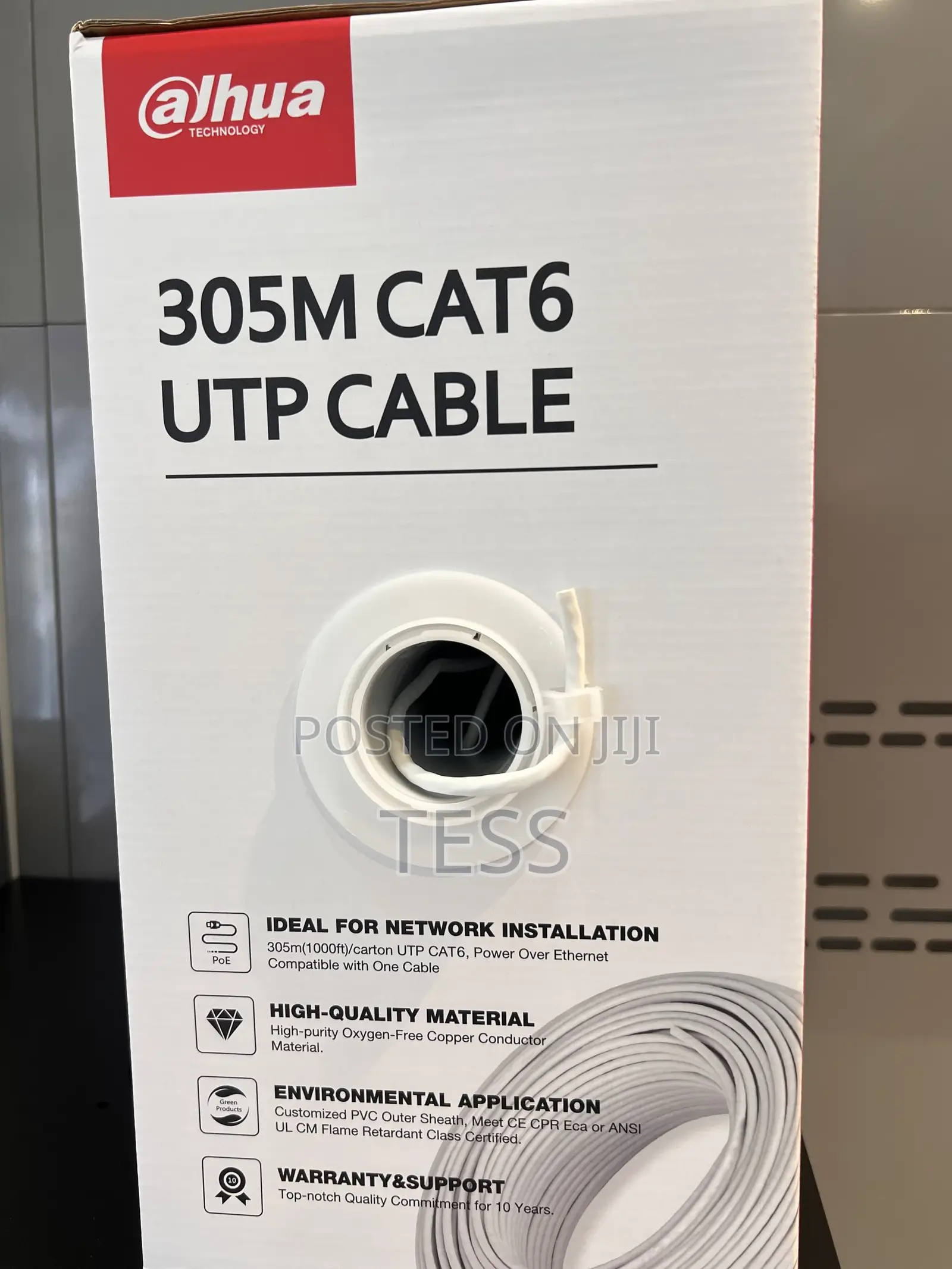 Dahua Utp Cat6 Cable Pure Copper 305m Dh-Pfm920i-6un-C in Lapaz - Accessories & Supplies for ...