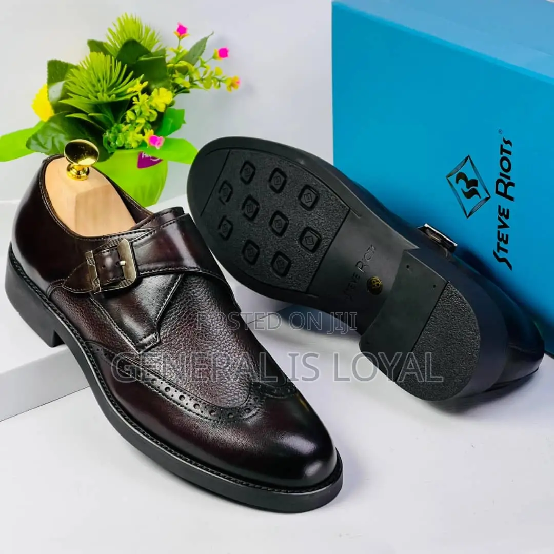 Steve Riots Monk Strap Black Coffee Shoe in Accra Metropolitan - Shoes ...