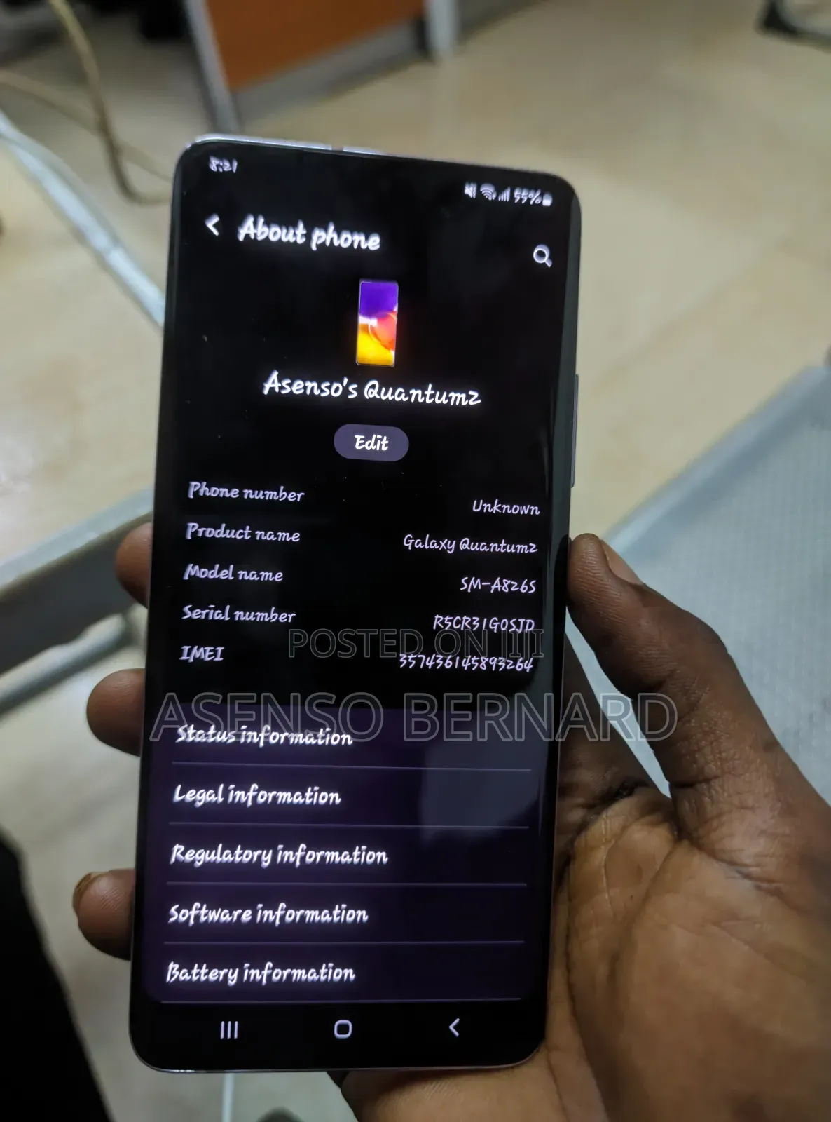 Samsung Galaxy A82 5G (Galaxy Quantum 2) 128 GB Black in Adenta - Mobile Phones, Asenso Bernard ...