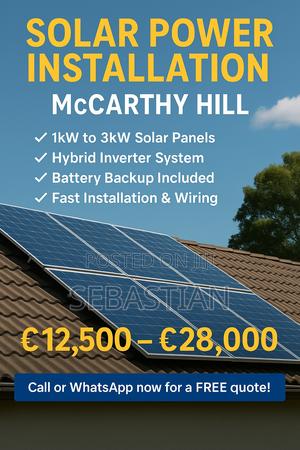 Solar Installation for McCarthy Hill Homes 1kw to 3kw System in McCarthy Hill - Solar Energy ...