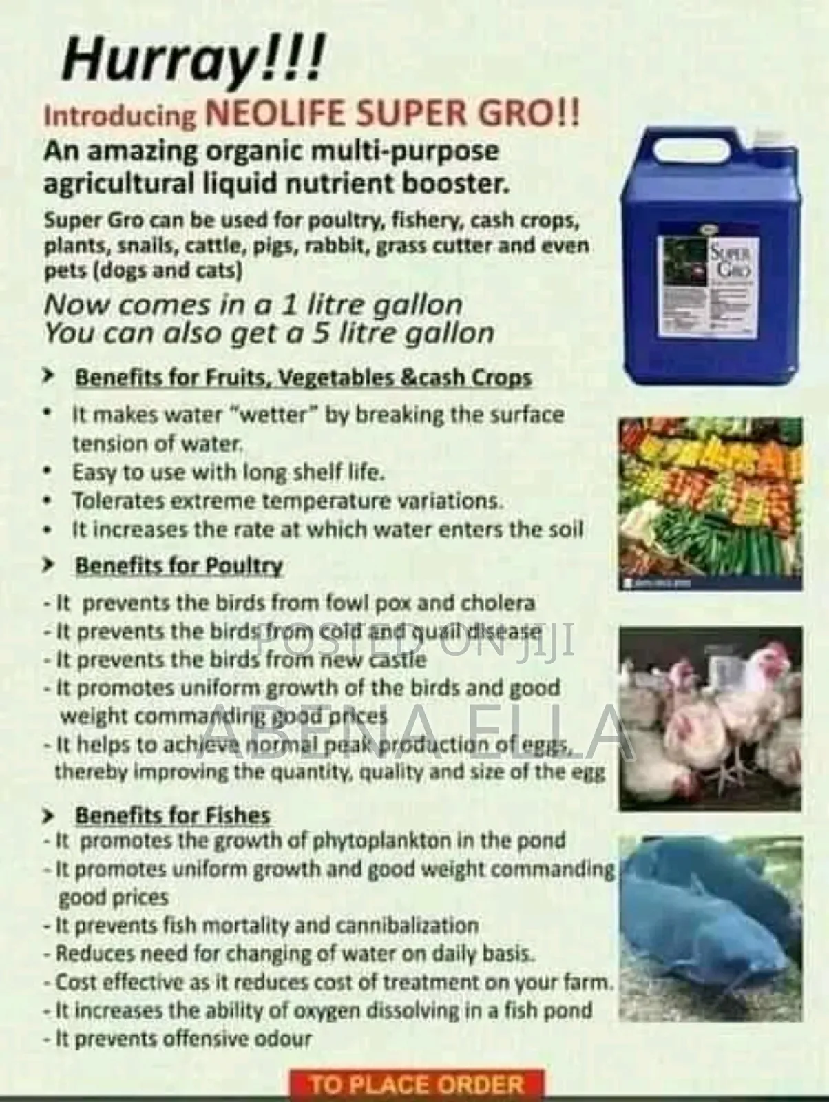 Organic Liquid Fertilizer Super Gro in Tesano - Feeds, Supplements ...