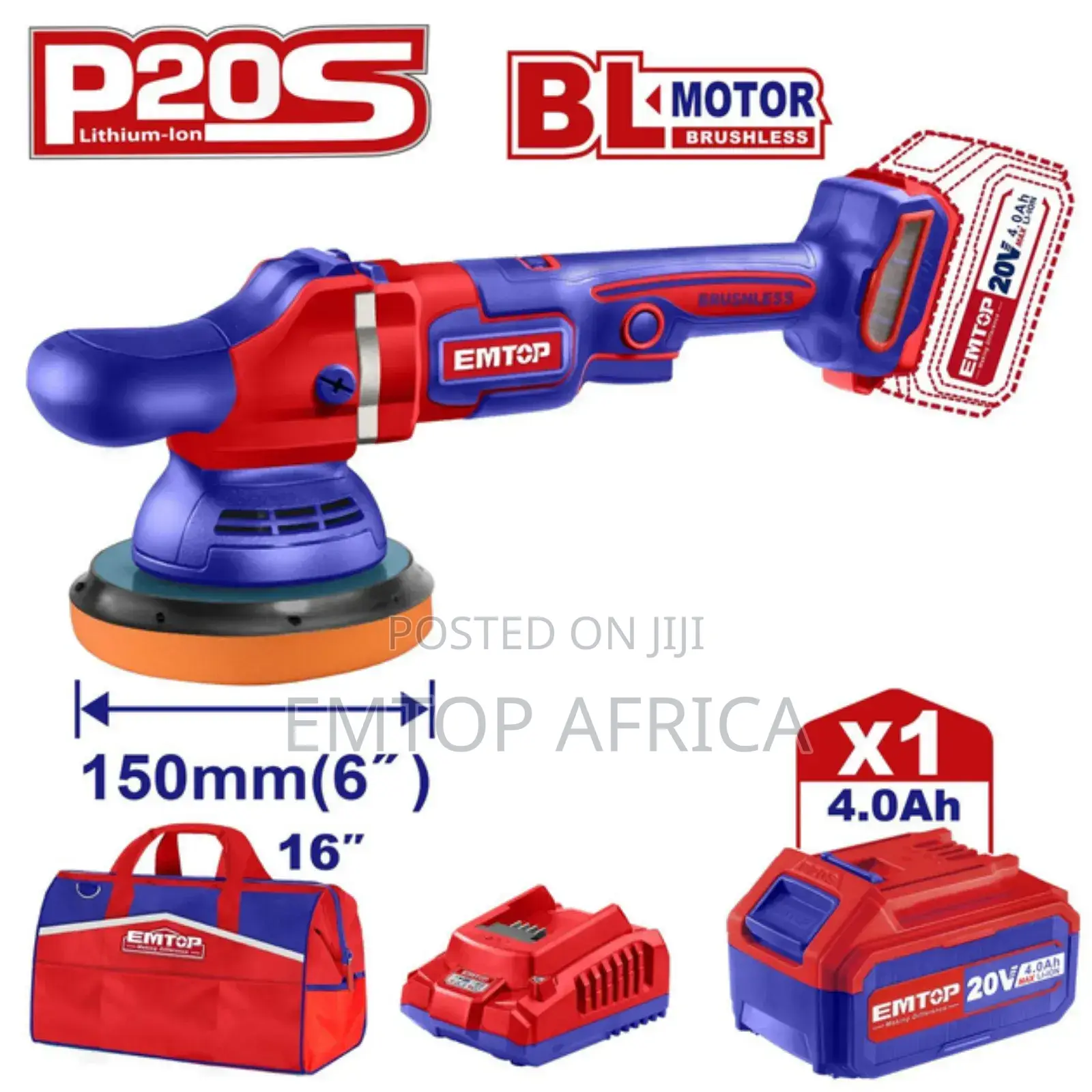 6" Lithium Polisher | P205 Battery M14 Thread | Cordless Power in ...